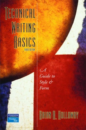 Technical Writing Basics: A Guide to Style and Form Holloway, Brian R. – Pocatello Market