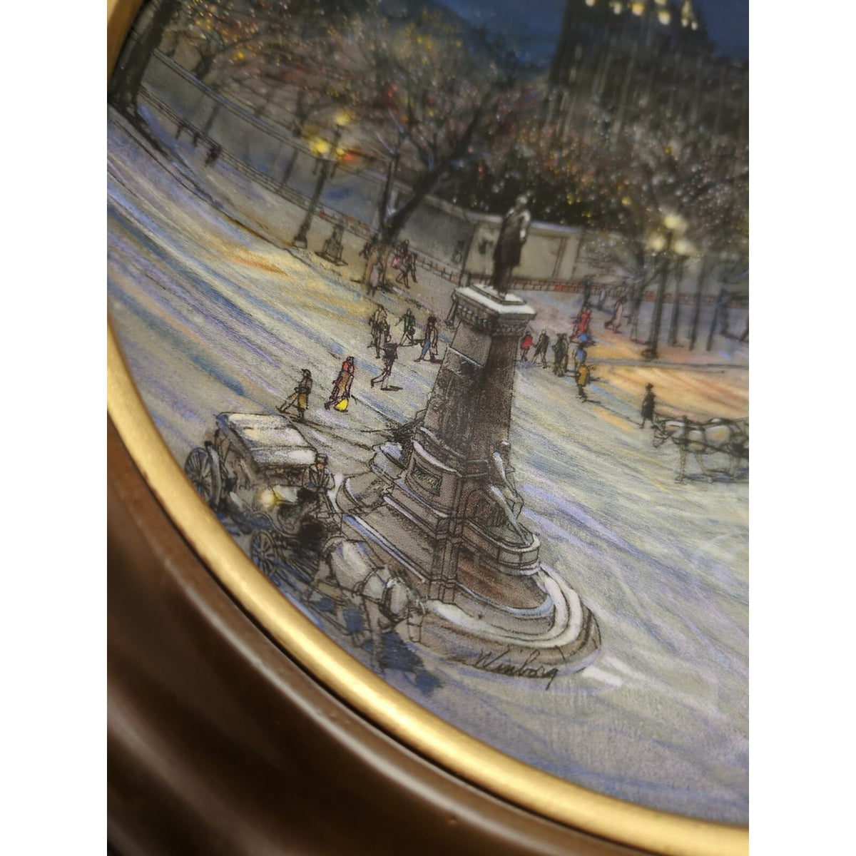 Larry Winborg Collector Plate Peace on Earth Christmas Salt Lake Templ ...