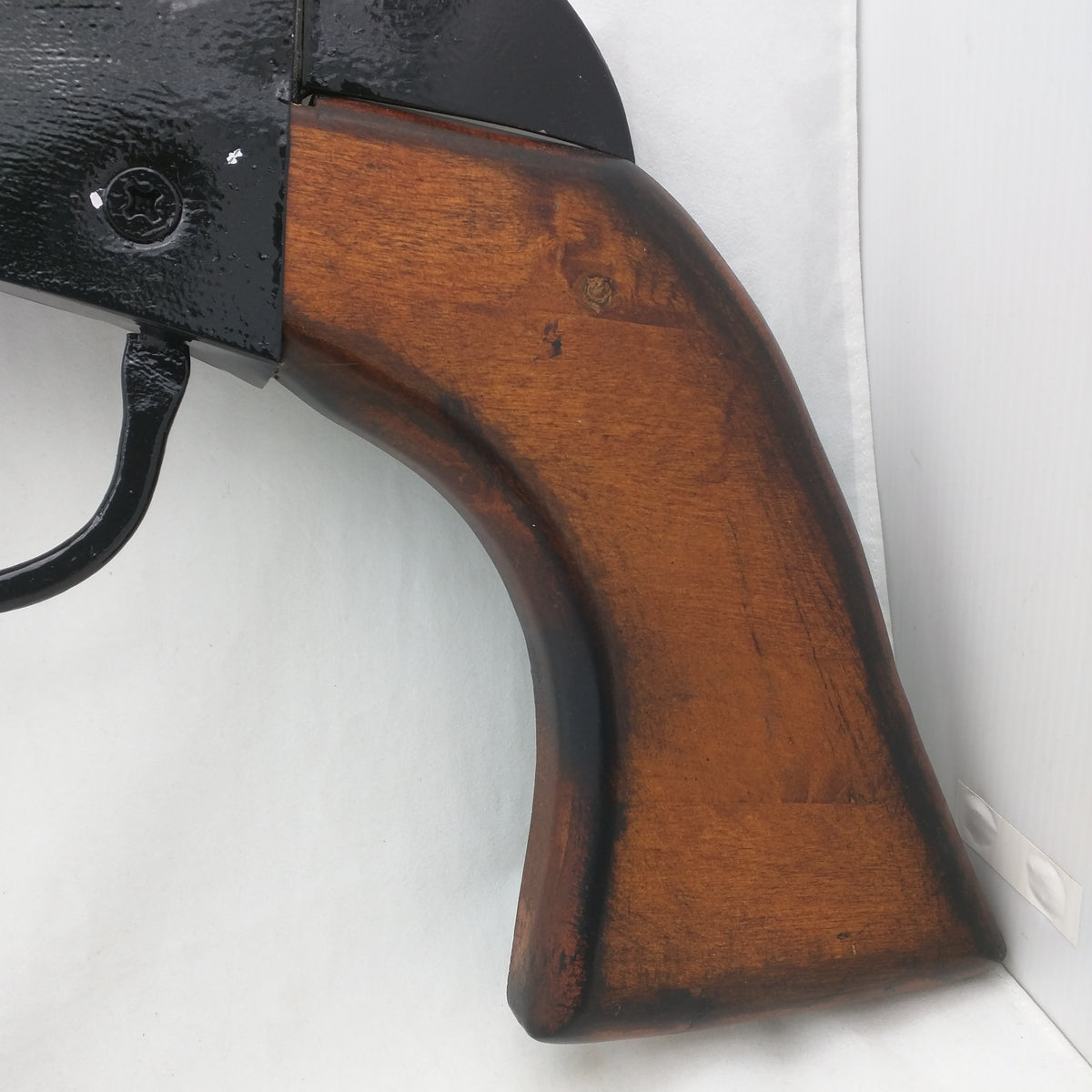 29" Display Revolver Pistol Giant Wall Decor Hanger Gun Wood Handle Me ...