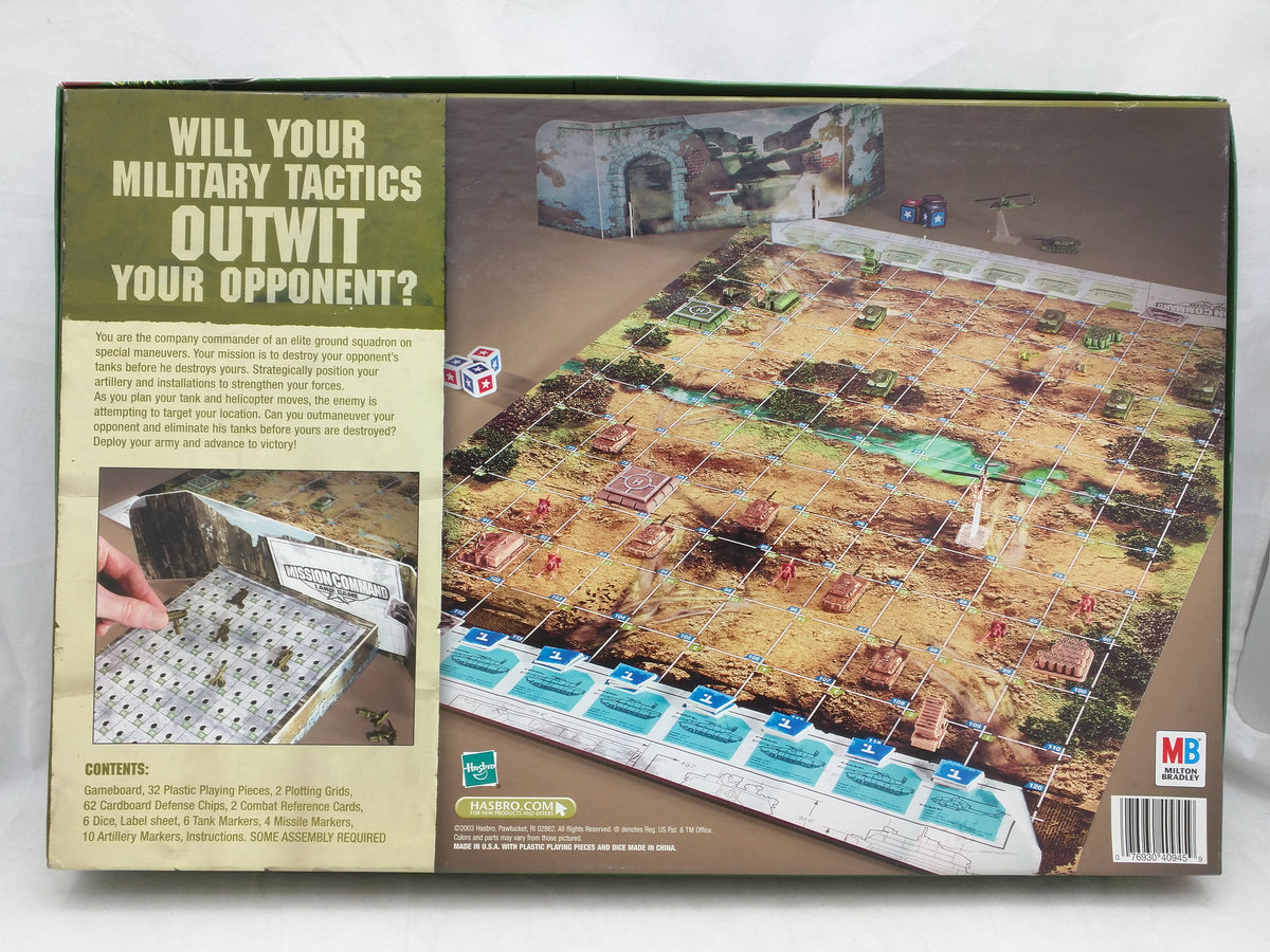 Mission Command Land Game Milton Bradley BoardGame Tanks – Pocatello Market