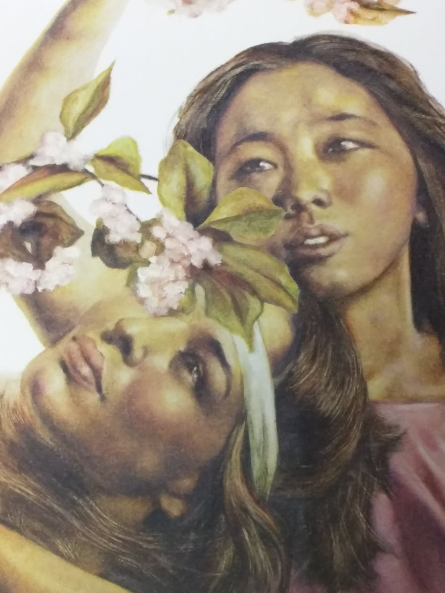 Spring Popo Ruby Lee Signed Numbered Print Pink Satin Blossoms Rubylee ...