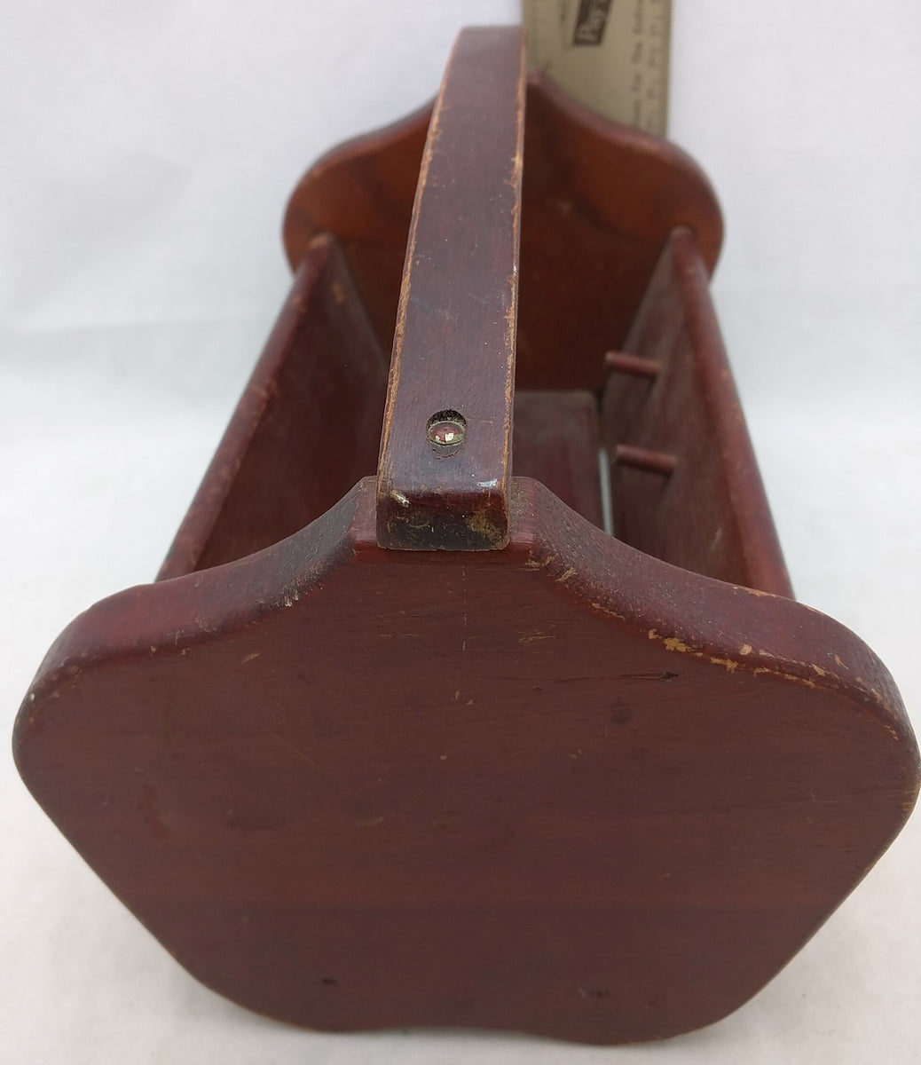 Playskool Sewing Spool Box Wood Carrier Wooden Playschool Vintage ...