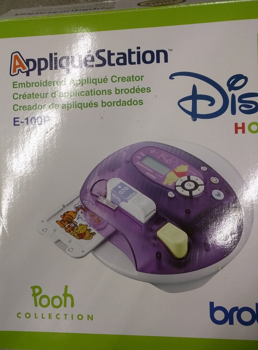 E-100P Applique Station Brother Pooh Bear Digital Automatic Embroidery ...