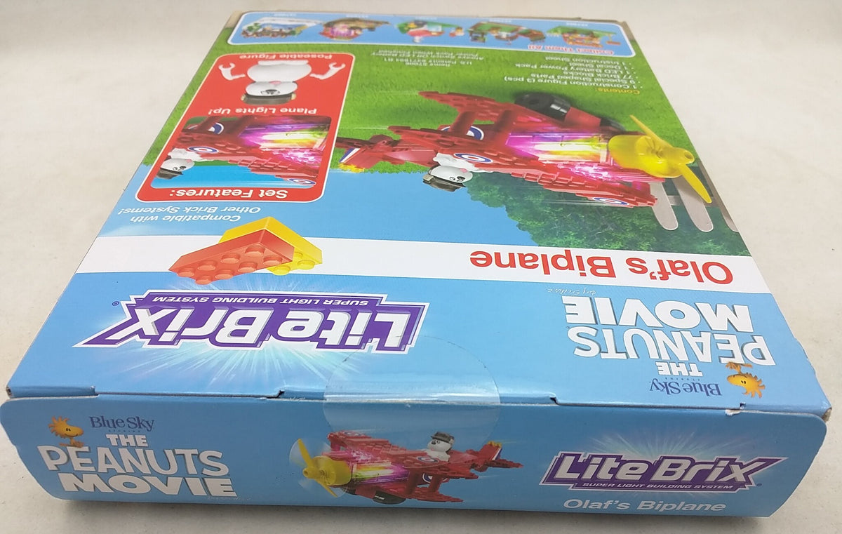 Olaf Figure Biplane LITE BRIX The Peanuts Movie 57006 NEW Sealed Box 5 ...