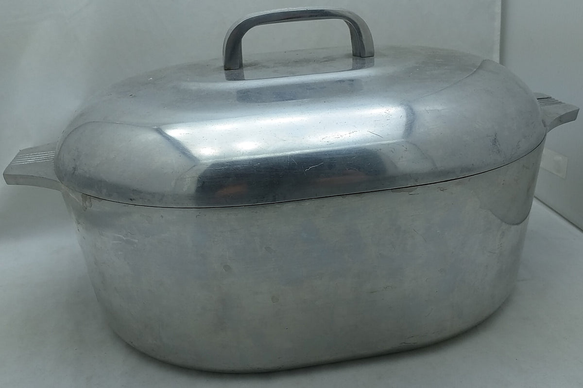 MAGNALITE GHC 8 Qt Aluminum Roaster With Lid 4265 Vintage MCM USA Made ...