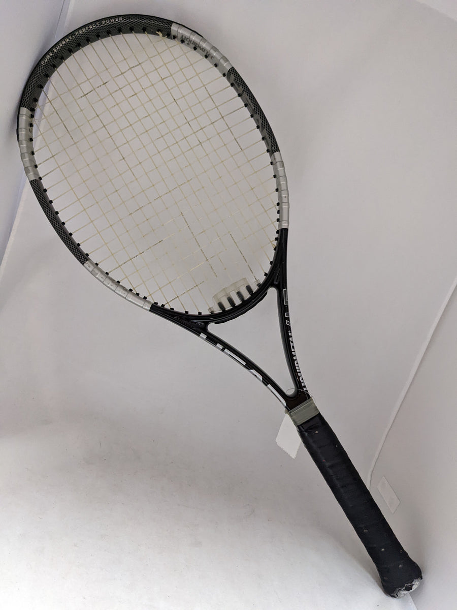 Liquid Metal 4.5 Head Tennis Racquet Racket Black Silver – Pocatello Market
